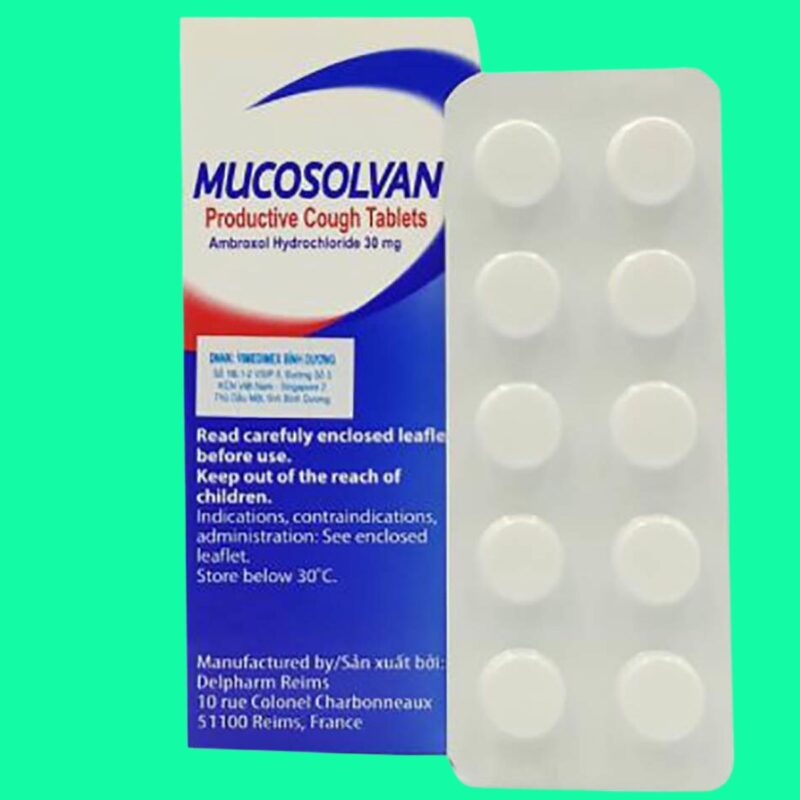 Thuốc Mucosolvan: Công dụng, liều dùng, lưu ý tác dụng phụ, giá bán