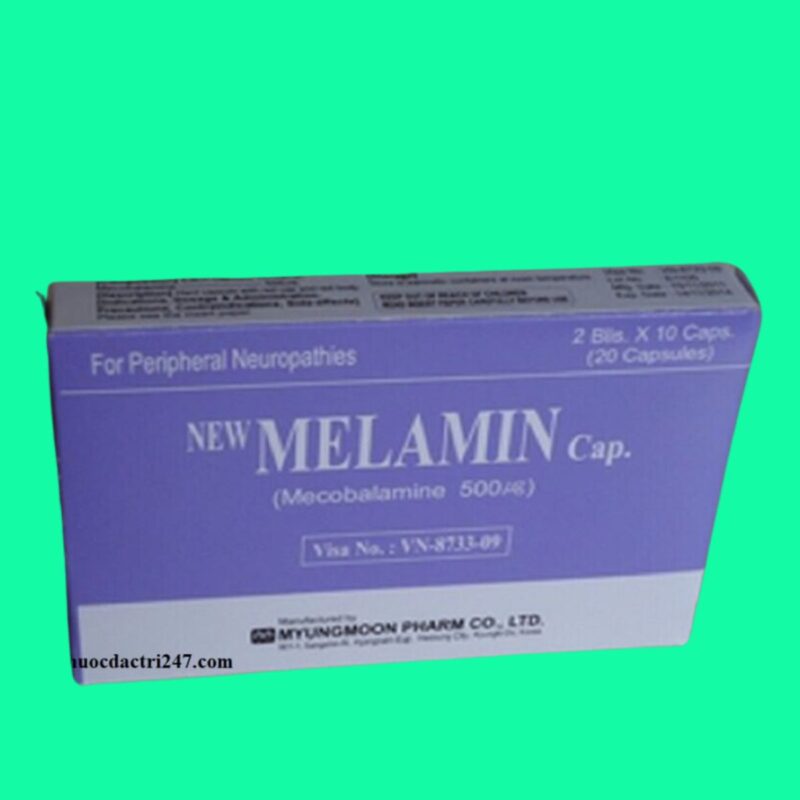 Thuốc New Melamin Cap.: Công dụng, liều dùng, lưu ý tác dụng phụ, giá bán