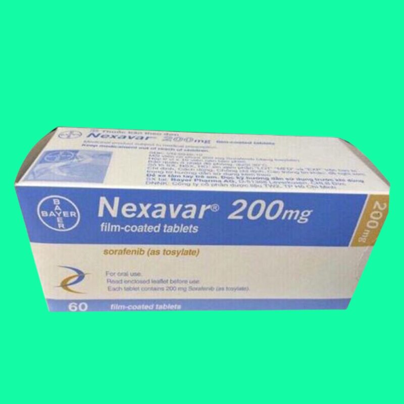 Nexavar 200mg: Công dụng, liều dùng, lưu ý tác dụng phụ, giá bán