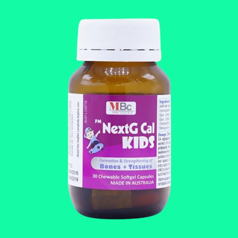 Thuốc NextG Cal Kids: Công dụng, liều dùng, lưu ý tác dụng phụ, giá bán