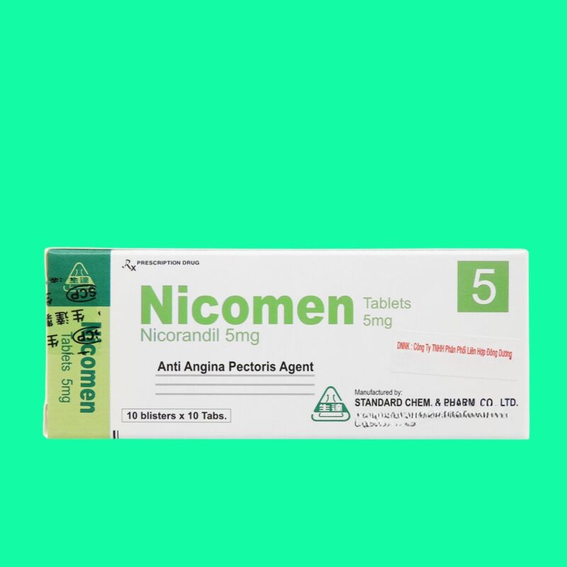 Thuốc Nicomen Tablets 5mg: Công dụng, liều dùng, lưu ý tác dụng phụ ...