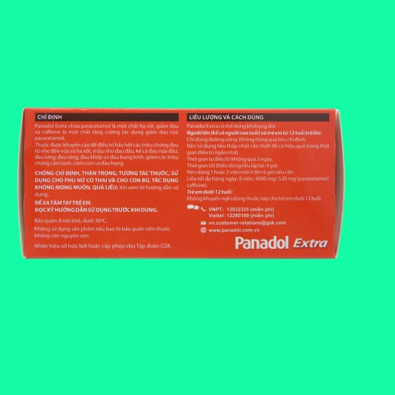Thuốc Panadol Extra là thuốc gì? giá bao nhiêu? mua ở đâu? có tốt không