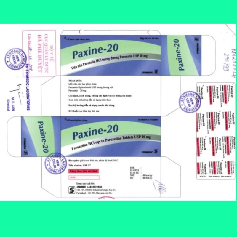 Thuốc Paxine: Công dụng, liều dùng, lưu ý tác dụng phụ, giá bán