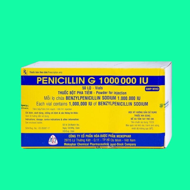 Thuốc Penicillin G: Công dụng, liều dùng, lưu ý tác dụng phụ, giá bán