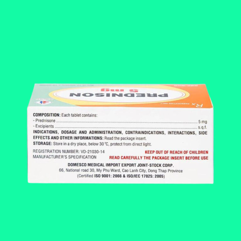 Thuốc Prednison 5mg là thuốc gì? giá bao nhiêu? mua ở đâu?