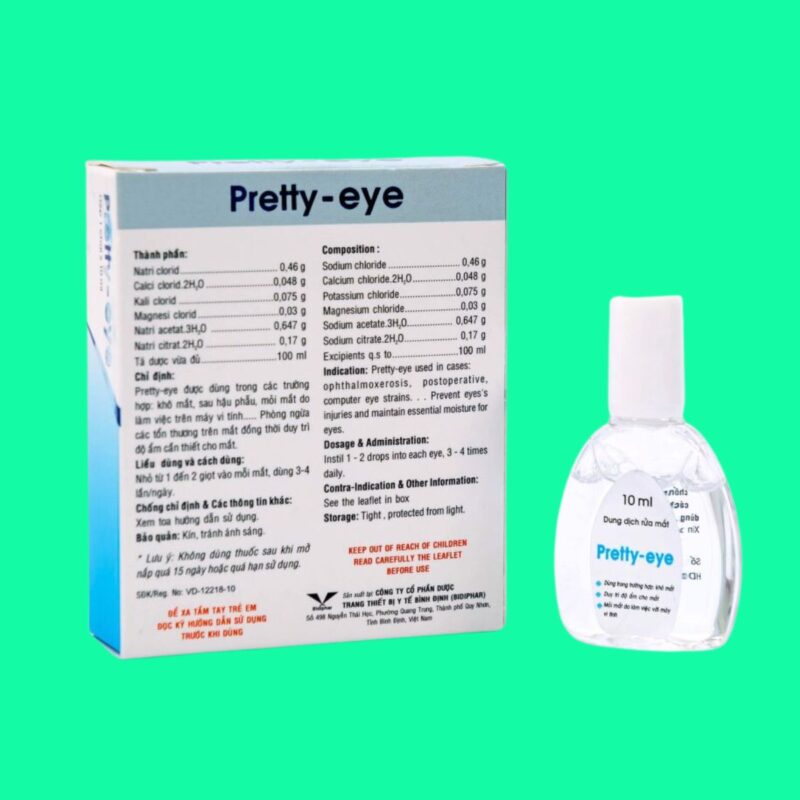 Thuốc Pretty eye là thuốc gì? giá bao nhiêu? mua ở đâu? có tác dụng gì?