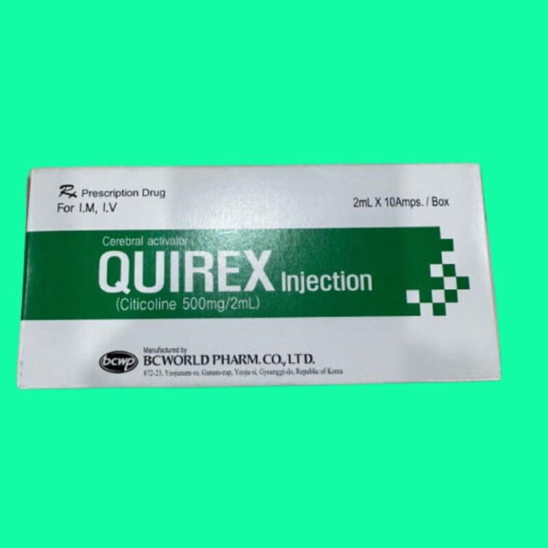 Thuốc Quirex injection: Công dụng, liều dùng, lưu ý tác dụng phụ, giá bán
