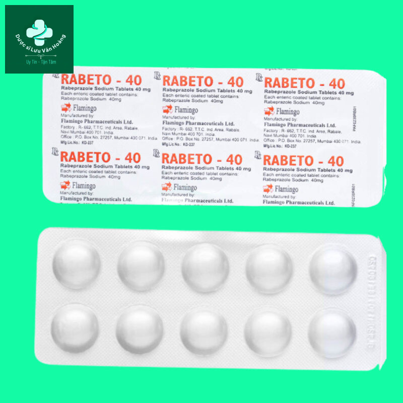 Thuốc Rabeto 40 mg là thuốc gì? giá bao nhiêu? mua ở đâu? có tốt không