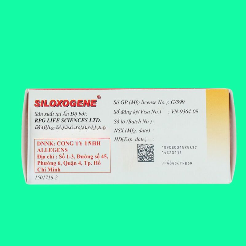 Thuốc Siloxogene là thuốc gì? giá bao nhiêu? mua ở đâu? có tác dụng gì?