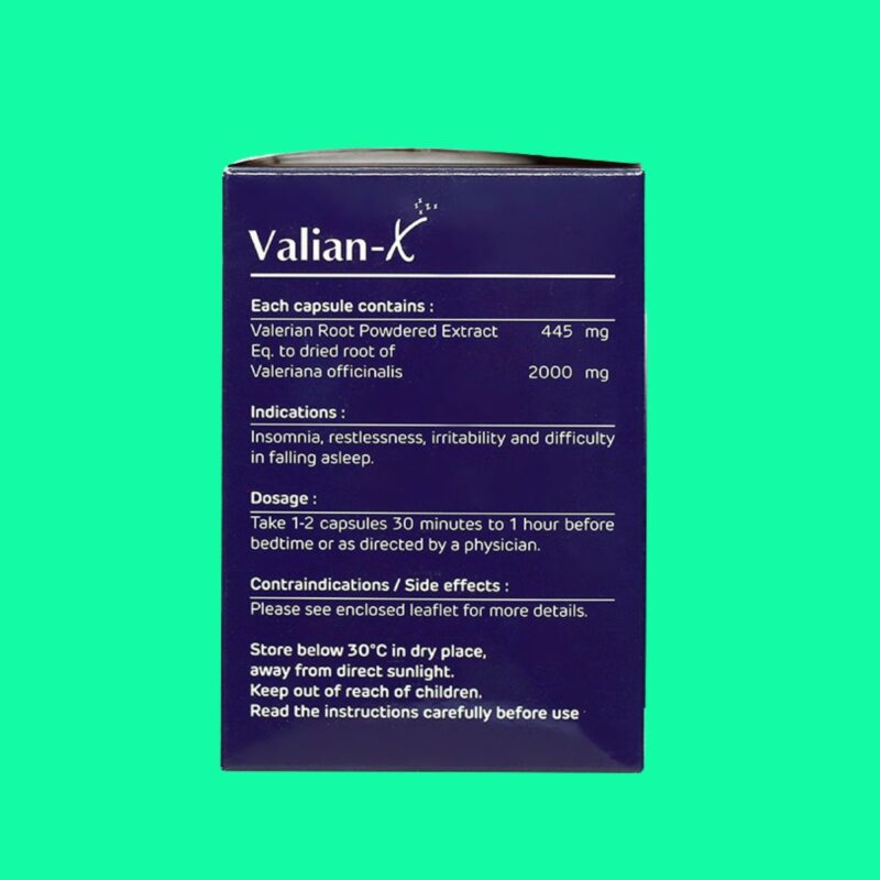 Thuốc Valian-X là thuốc gì? giá bao nhiêu? mua ở đâu? có tác dụng gì?