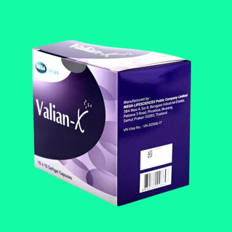 Thuốc Valian-X là thuốc gì? giá bao nhiêu? mua ở đâu? có tác dụng gì?