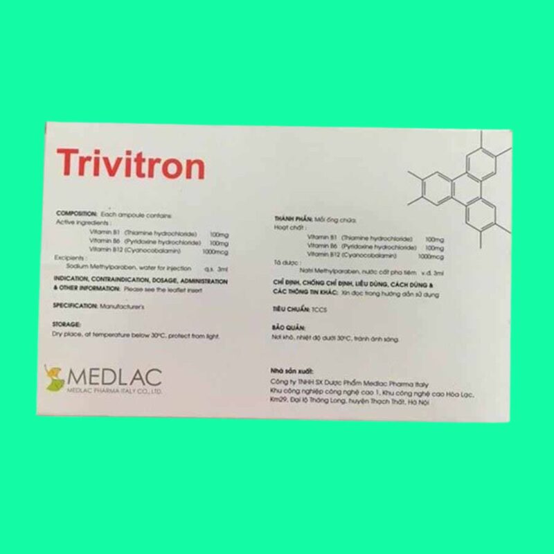 Thuốc Trivitron: Công dụng, liều dùng, lưu ý tác dụng phụ, giá bán