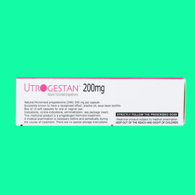 Thuốc Utrogestan 200mg: Công dụng, liều dùng, lưu ý tác dụng phụ, giá bán