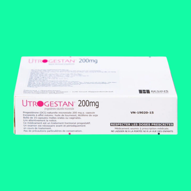Thuốc Utrogestan 200mg: Công dụng, liều dùng, lưu ý tác dụng phụ, giá bán