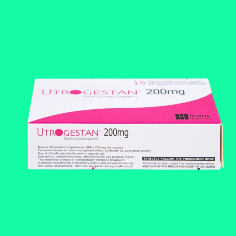 Thuốc Utrogestan 200mg: Công dụng, liều dùng, lưu ý tác dụng phụ, giá bán