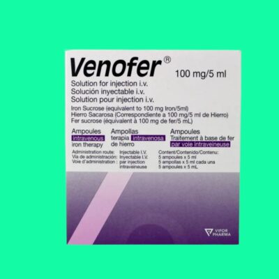 Thuốc Venofer 100mg/5ml là gì? giá bao nhiêu? mua ở đâu? có tác dụng gì?