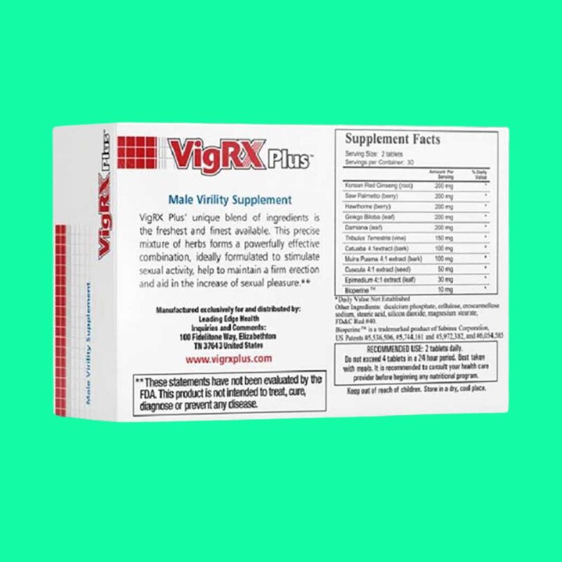 Thuốc VigRX Plus là thuốc gì? giá bao nhiêu? mua ở đâu? có tốt không?
