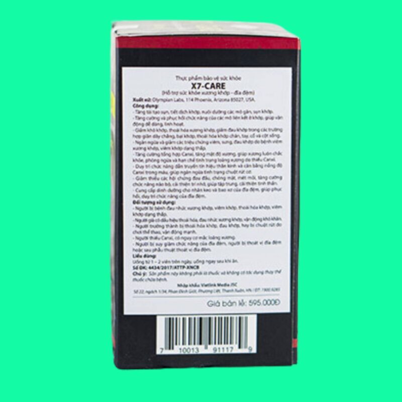 Thuốc X7 - Care: Công dụng, liều dùng, lưu ý tác dụng phụ, giá bán