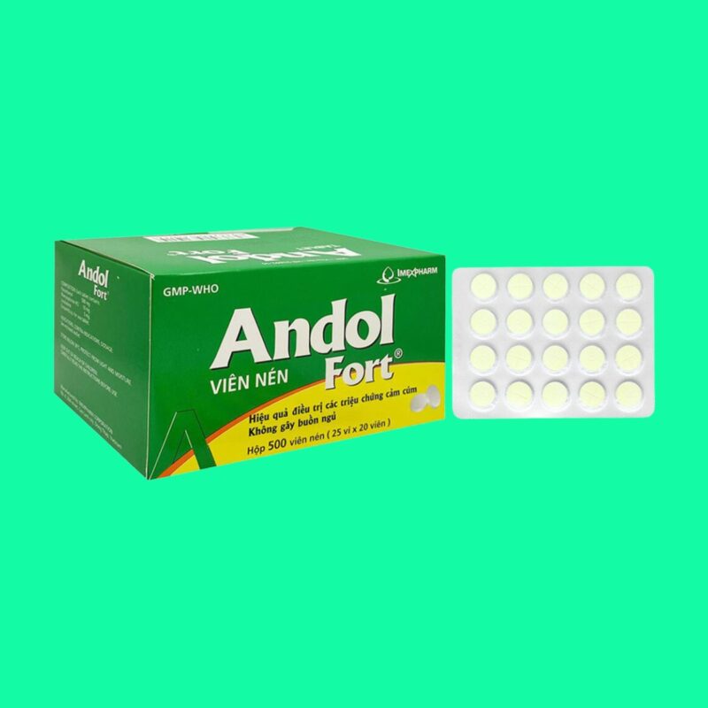 Thuốc Andol Fort là thuốc gì? Giá bao nhiêu? Mua ở đâu? có tác dụng gì?