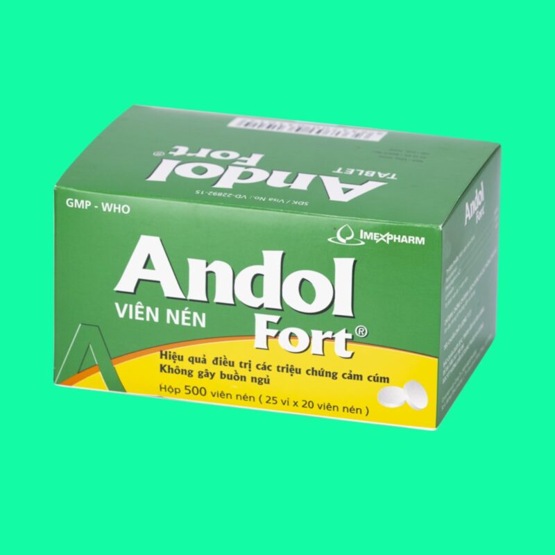 Thuốc Andol Fort là thuốc gì? Giá bao nhiêu? Mua ở đâu? có tác dụng gì?