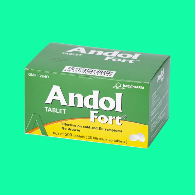 Thuốc Andol Fort là thuốc gì? Giá bao nhiêu? Mua ở đâu? có tác dụng gì?
