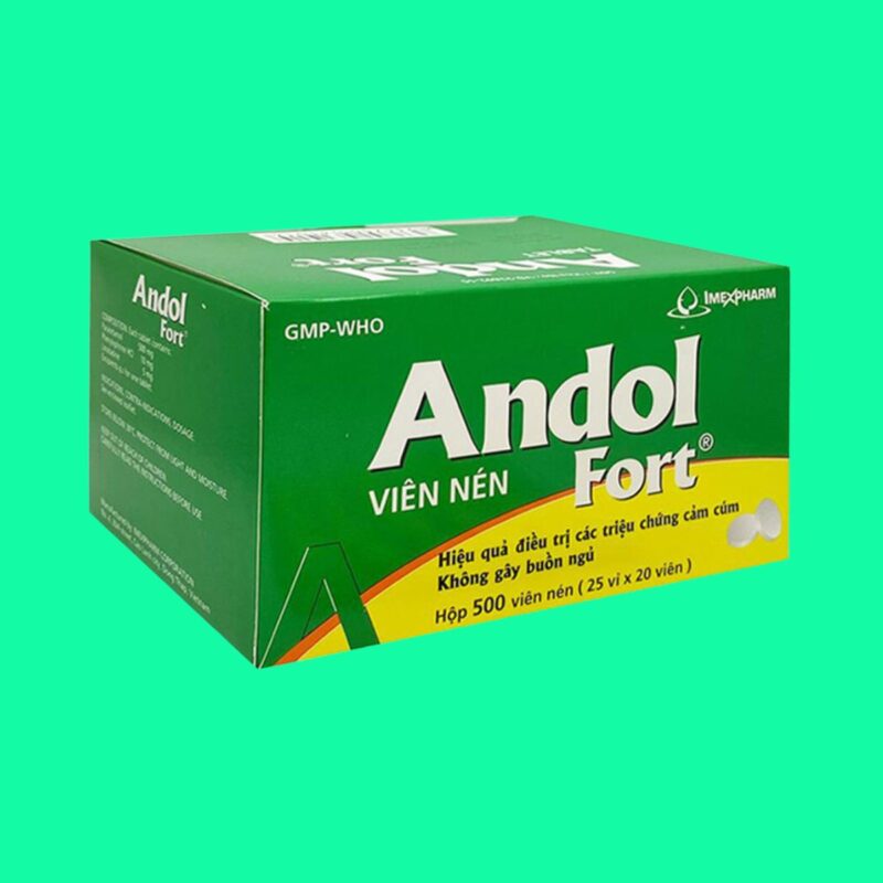 Thuốc Andol Fort là thuốc gì? Giá bao nhiêu? Mua ở đâu? có tác dụng gì?