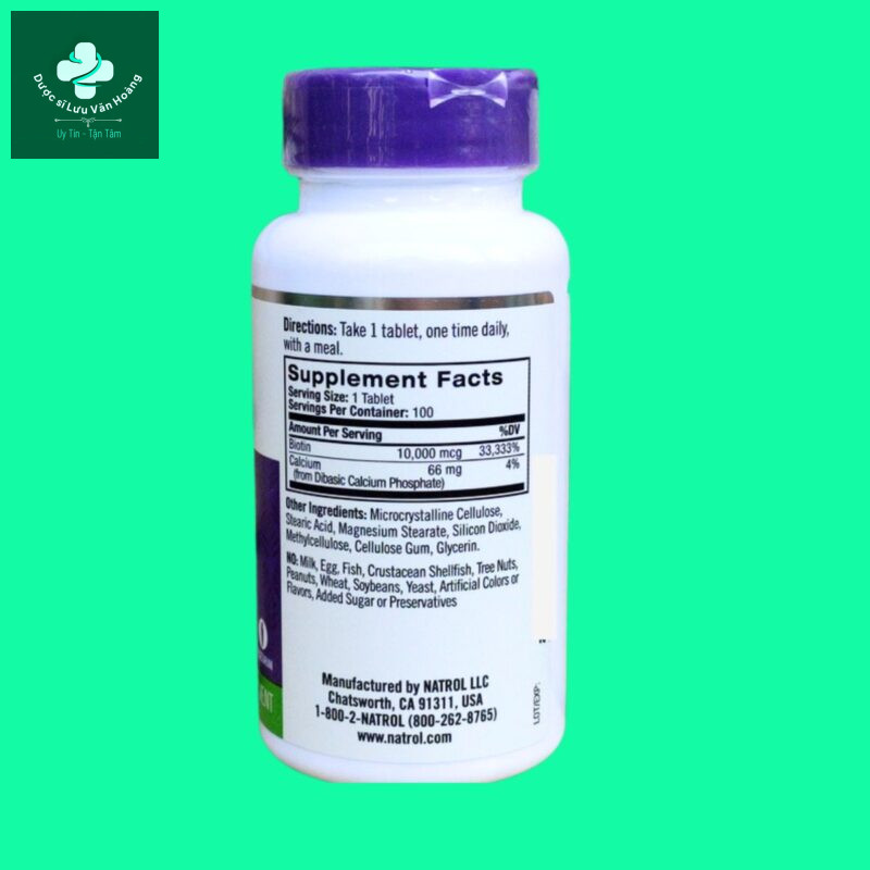 Thuốc Biotin Mỹ là gì? giá bao nhiêu? mua ở đâu? có tác dụng gì?