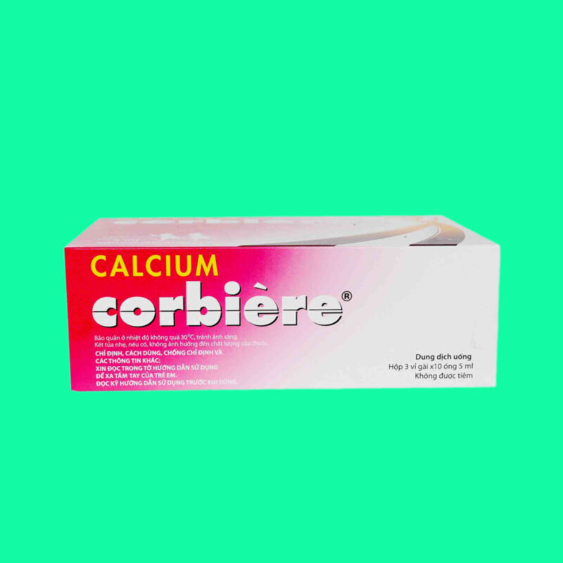 Thuốc Calcium corbiere 5ml là thuốc gì? giá bao nhiêu? mua ở đâu?