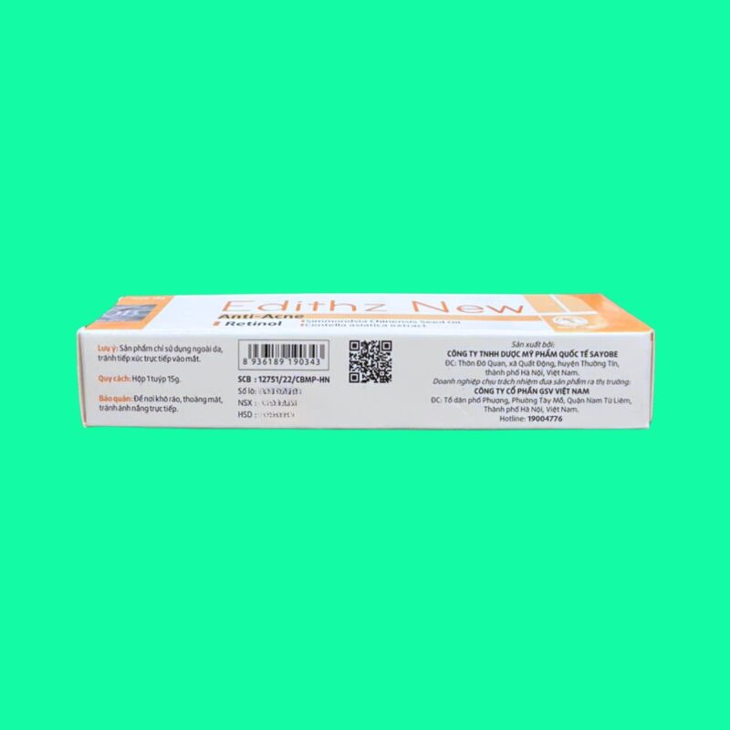 Thuốc Edithz cream là gì? giá bao nhiêu? mua ở đâu? có tác dụng gì?