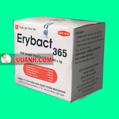 Thuốc Erybact 365: Công dụng, liều dùng, lưu ý tác dụng phụ, giá bán