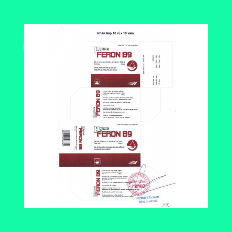 Thuốc Feron B9 là thuốc gì? giá bao nhiêu? mua ở đâu? có tác dụng gì?