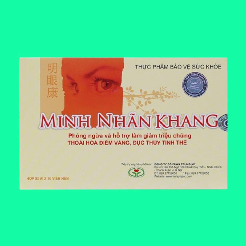 Thuốc Minh Nhãn Khang Là Thuốc Gì Giá Bao Nhiêu Mua ở đâu