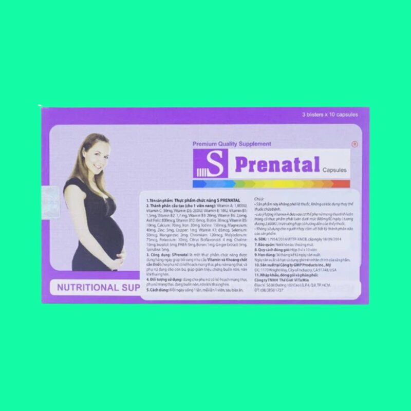 Thuốc S Prenatal là thuốc gì? Giá bao nhiêu? Mua ở đâu? Có tác dụng gì?