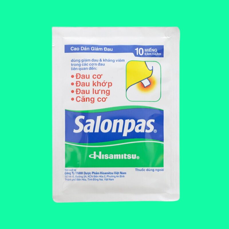 Thuốc Salonpas là thuốc gì? Giá bao nhiêu? Mua ở đâu? Có tác dụng gì?