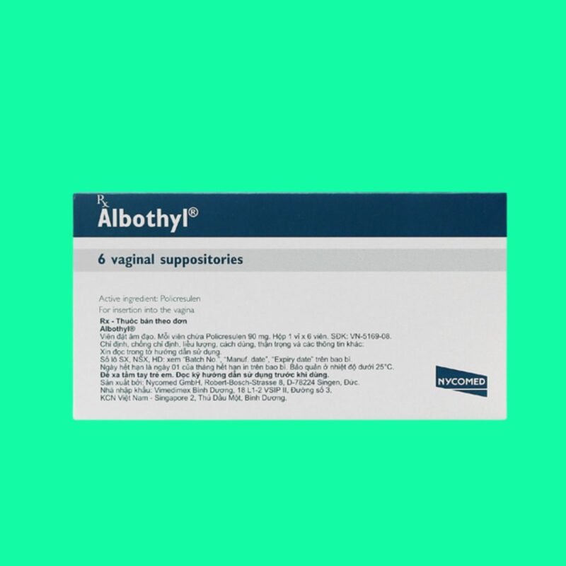 Thuốc Albothyl: Công dụng, liều dùng, lưu ý tác dụng phụ, giá bán