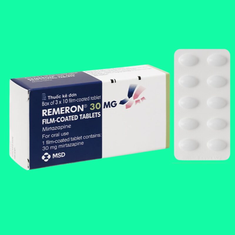 Thuốc Remeron 30: Công dụng, liều dùng, lưu ý tác dụng phụ, giá bán