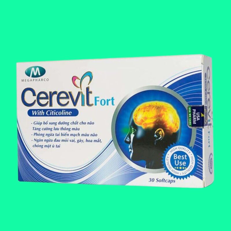 Cerevit Fort: Công dụng, liều dùng, lưu ý tác dụng phụ, giá bán