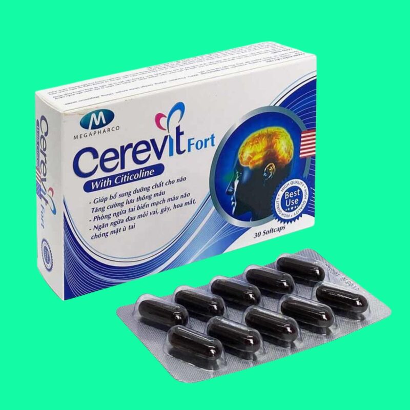 Cerevit Fort: Công dụng, liều dùng, lưu ý tác dụng phụ, giá bán