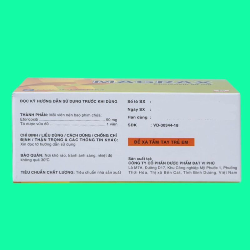 Thuốc Magrax là thuốc gì? giá bao nhiêu? mua ở đâu? có tác dụng gì?