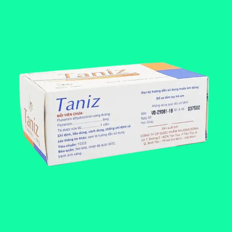 Thuốc Taniz: Công dụng, liều dùng, lưu ý tác dụng phụ, giá bán