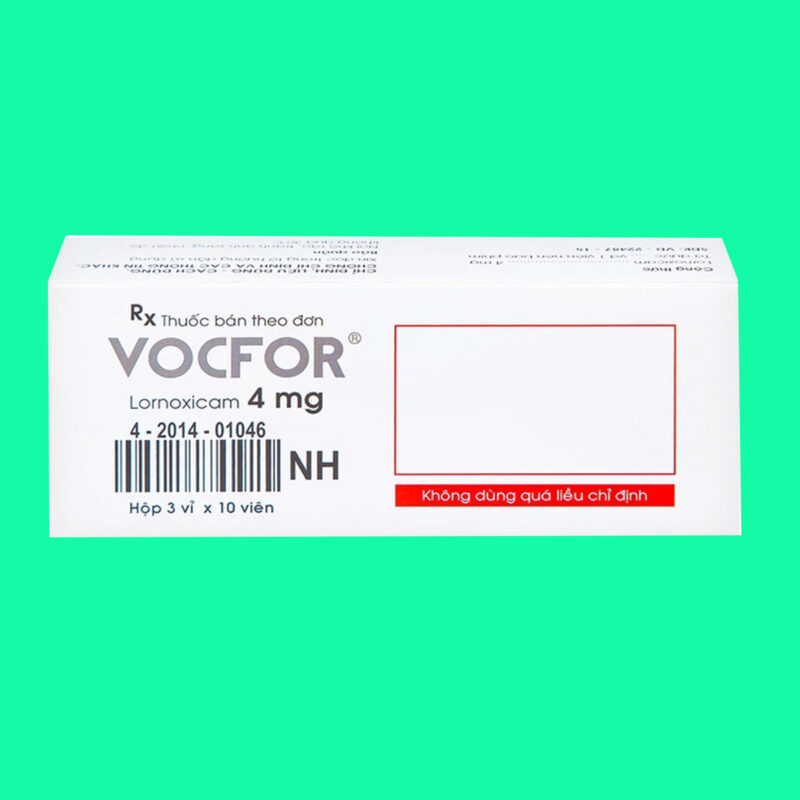 Thuốc Vocfor là thuốc gì? giá bao nhiêu? mua ở đâu? có tác dụng gì?