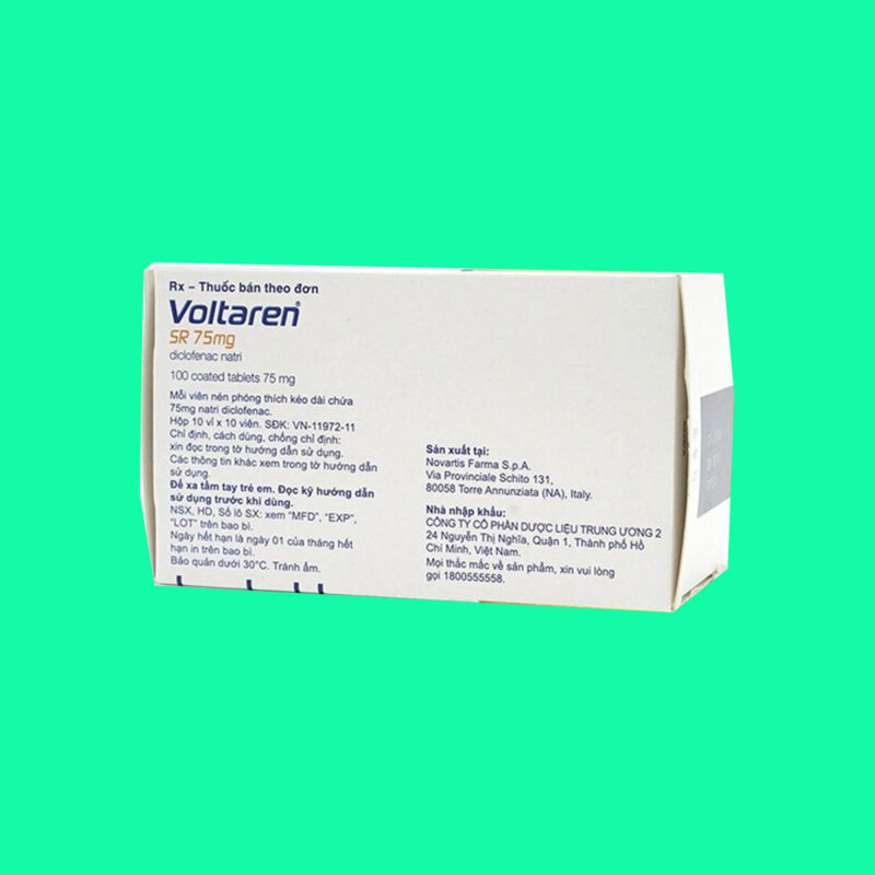 Thuốc Voltaren SR là thuốc gì? Giá bao nhiêu? Mua ở đâu? Có tốt không?