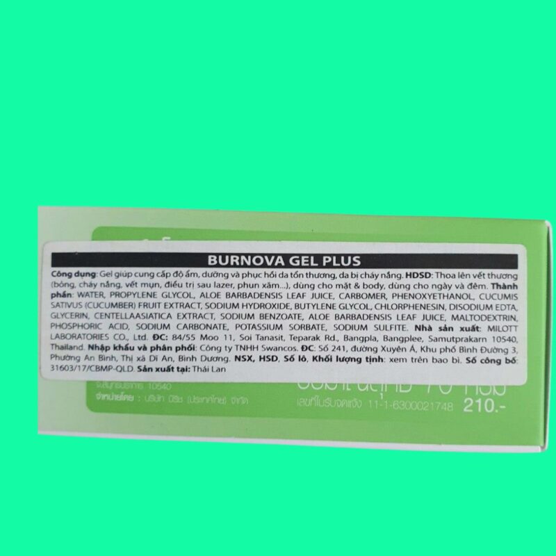 Burnova Gel Plus là thuốc gì? Giá bao nhiêu? Mua ở đâu? Có tốt không?