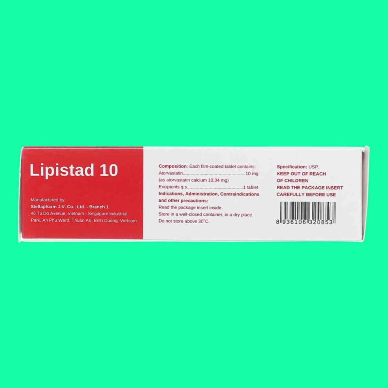 Lipistad 10 là thuốc gì? Có tác dụng gì? Giá bao nhiêu? Có tốt không?