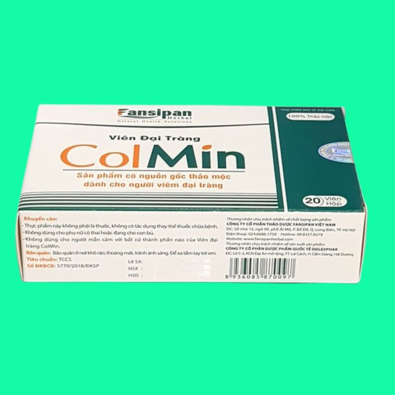 Thuốc Colmin là thuốc gì? Có tác dụng gì? Giá bao nhiêu? Có tốt không?