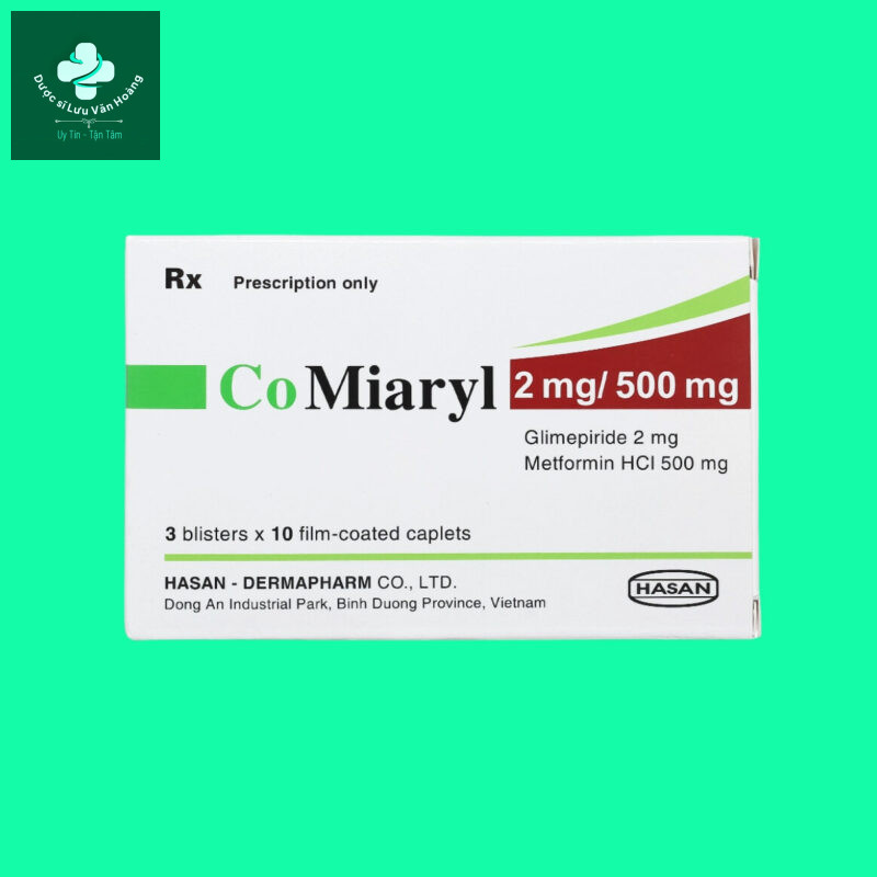 Thuốc Comiaryl 2mg/500mg là thuốc gì? Giá bao nhiêu? Mua ở đâu?