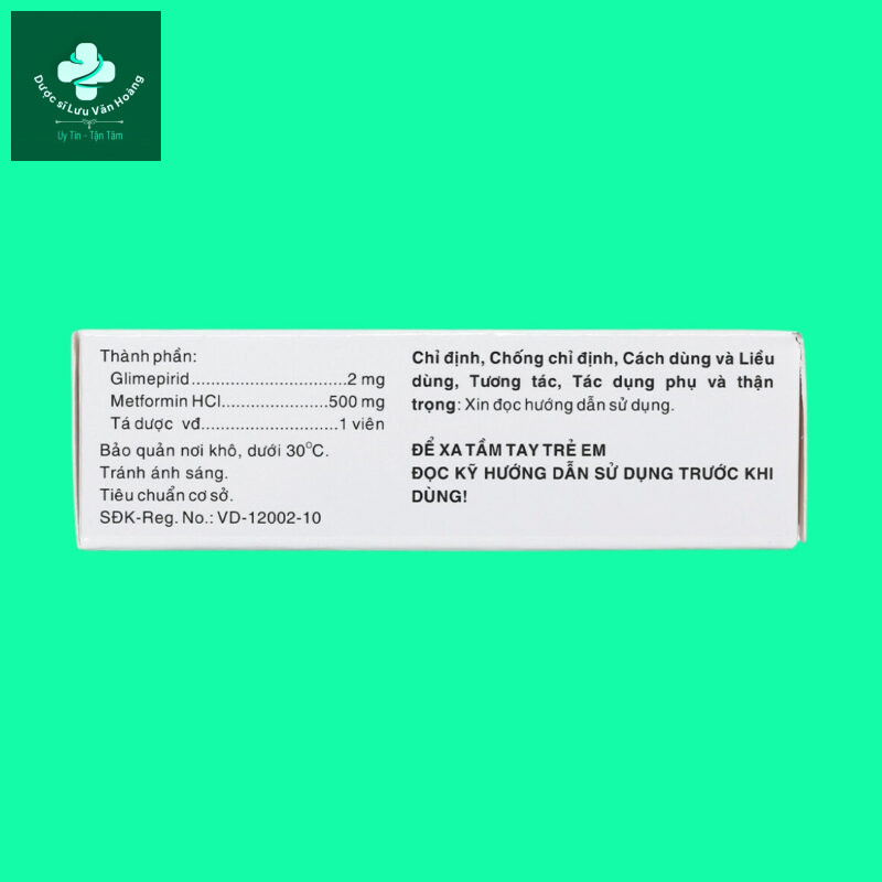 Thuốc Comiaryl 2mg/500mg là thuốc gì? Giá bao nhiêu? Mua ở đâu?