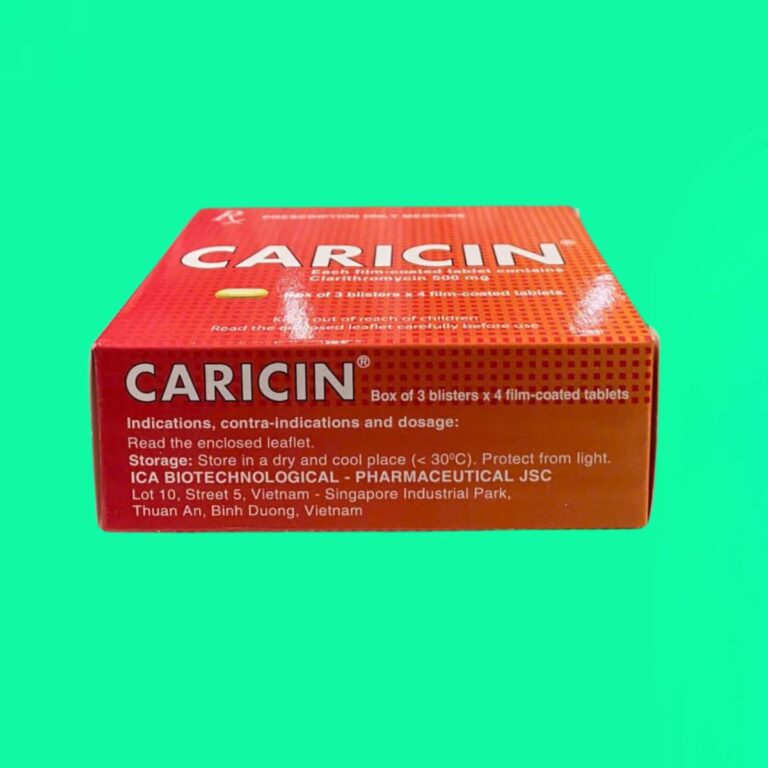 Thuốc Caricin: Công dụng, liều dùng, lưu ý tác dụng phụ, giá bán