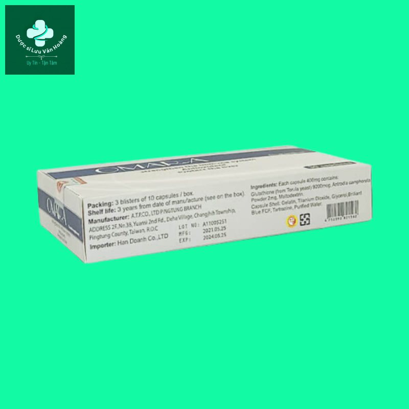 Omar-A (vỉ): Viên uống giải độc và tăng cường chức năng gan - Dược sĩ ...