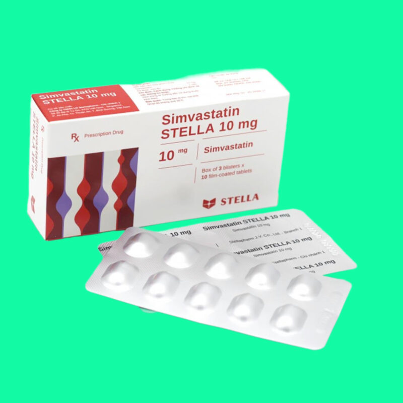 Thuốc Simvastatin Stella 10 mg: Công dụng, liều dùng, giá bán - Dược sĩ ...